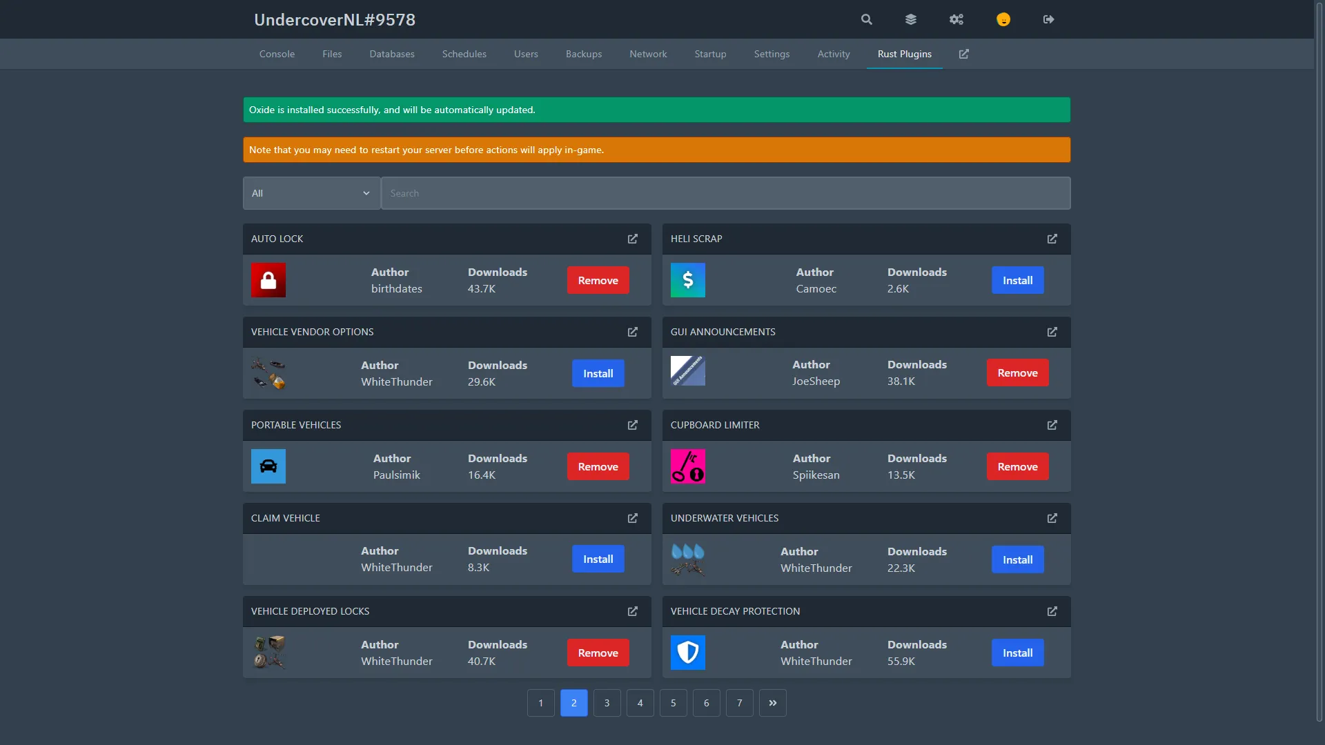 Rust Plugin Installer