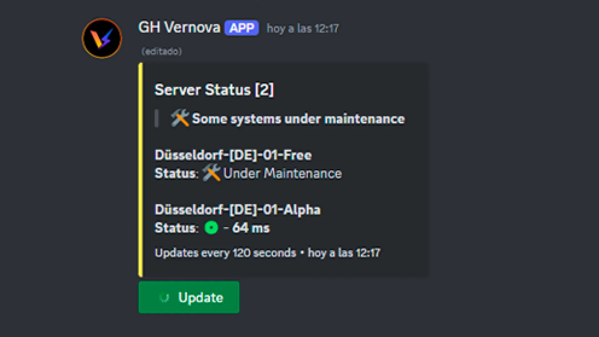 Discord Nodes Status