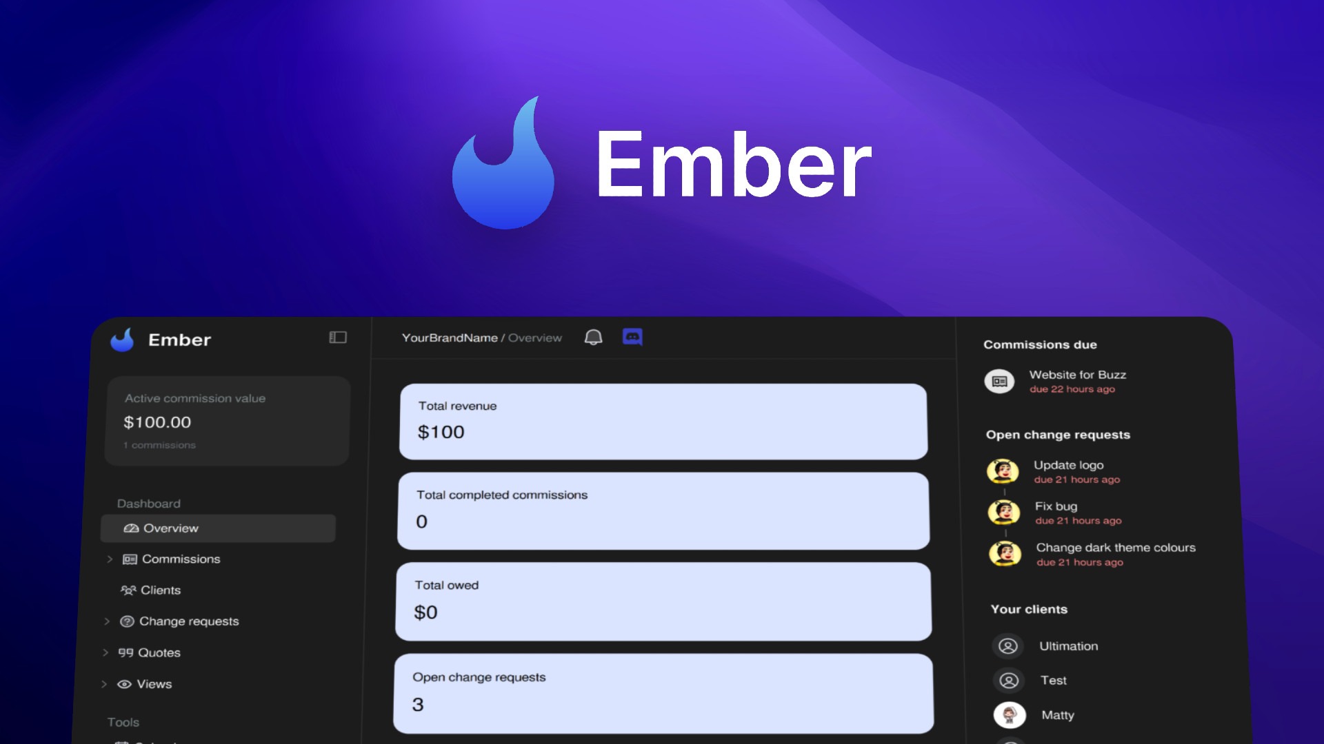 Ember - The complete freelancer panel