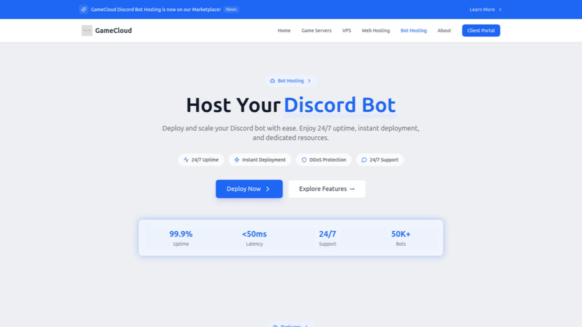 GameCloud - Hosting Company Template