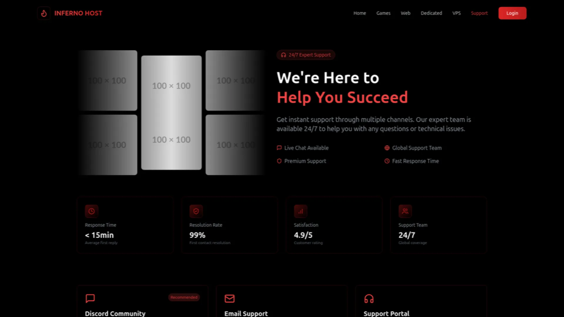 Inferno Host - Hosting Company Template