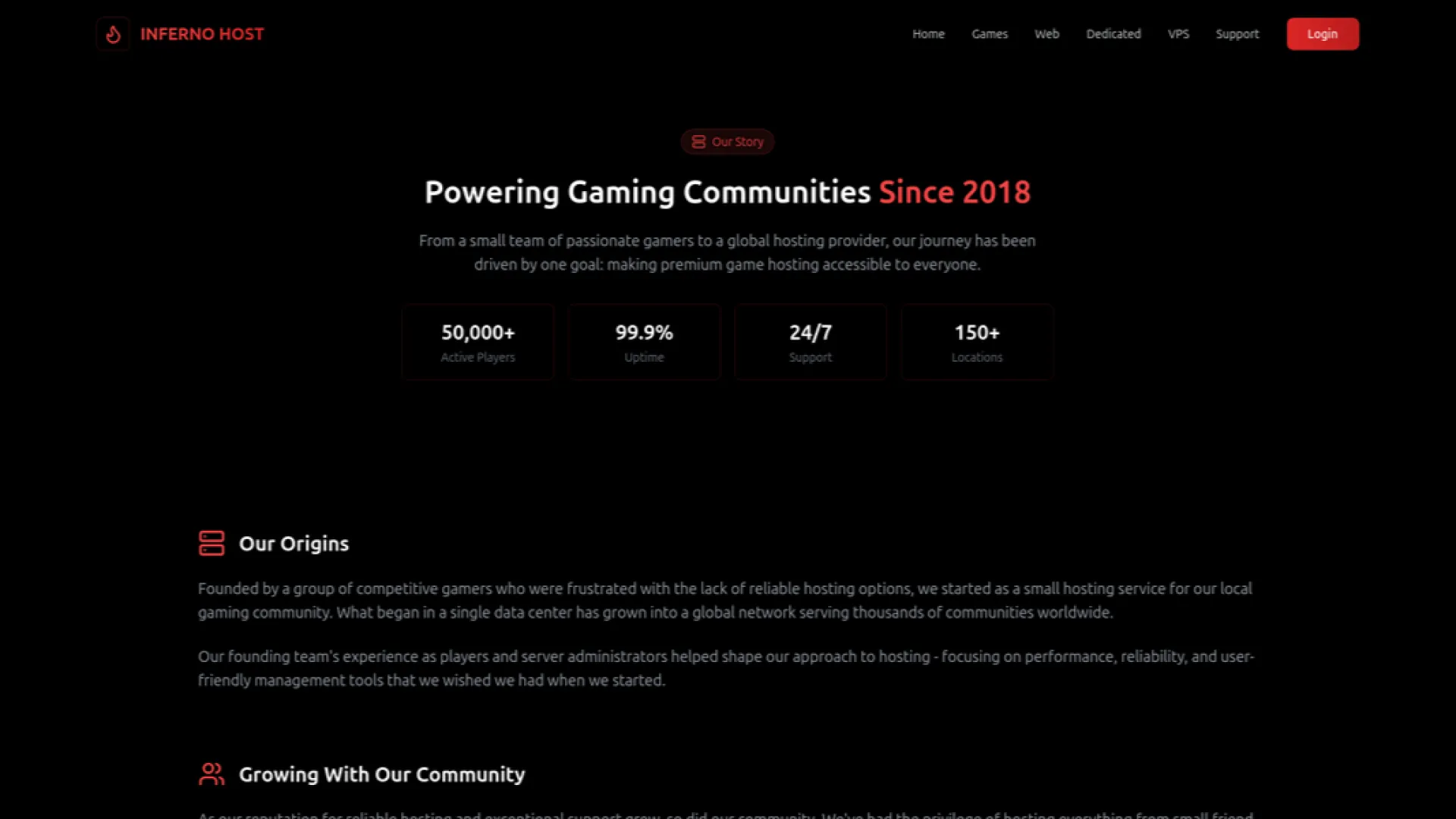 Inferno Host - Hosting Company Template