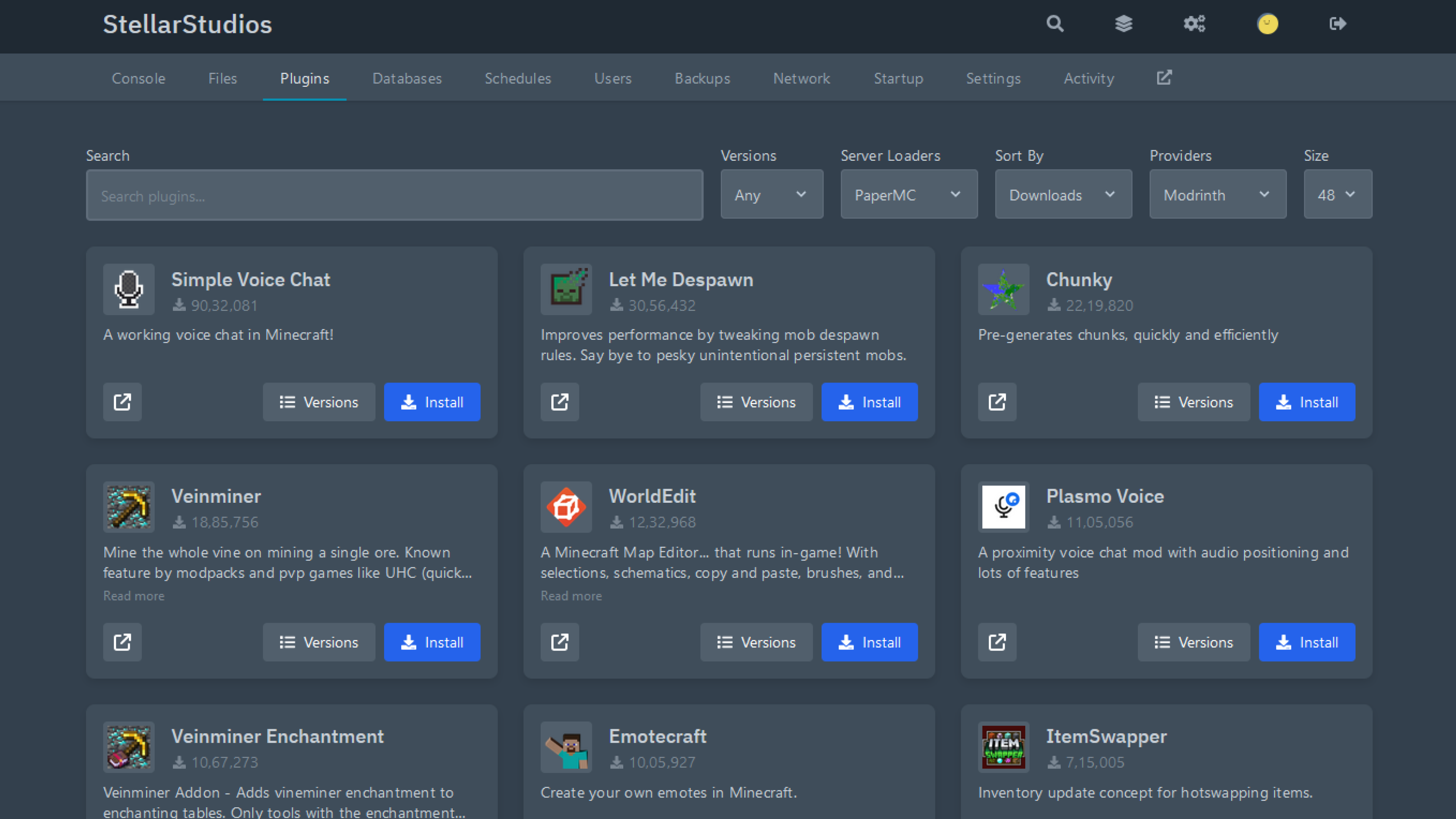 MC Plugins Installer for Pterodactyl