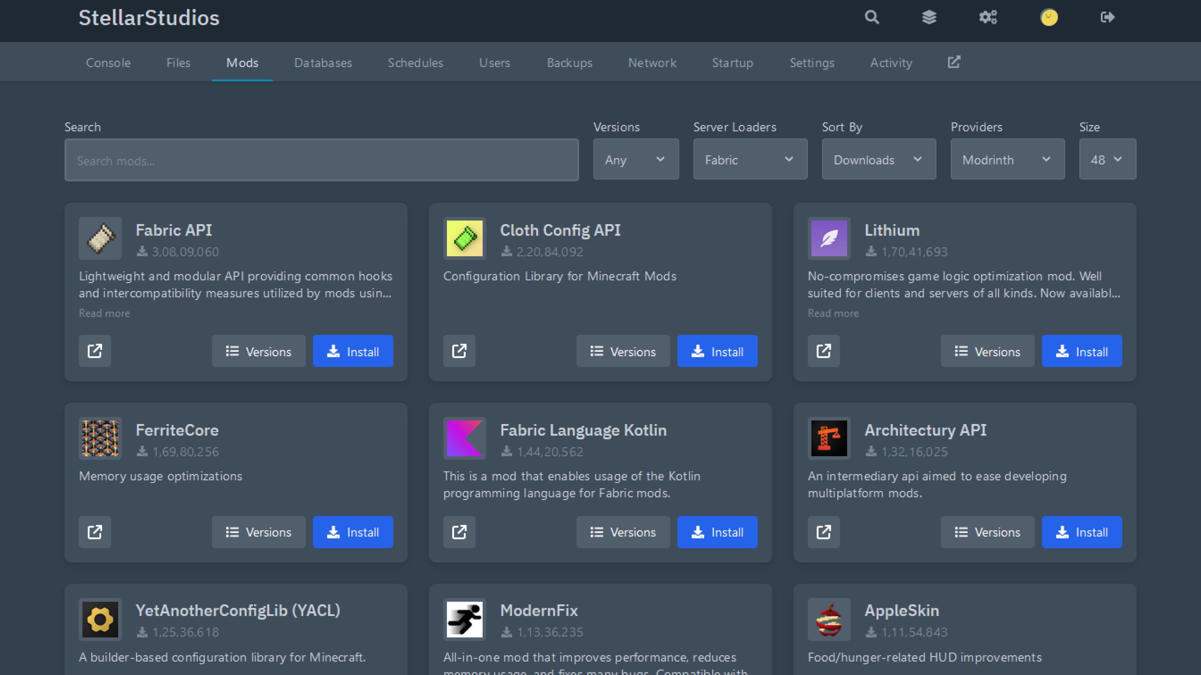 MC Mods Installer for Pterodactyl