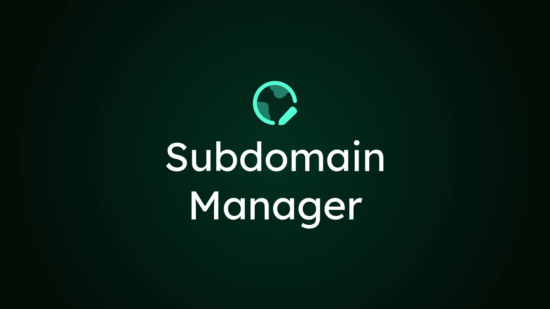 Subdomain Manager