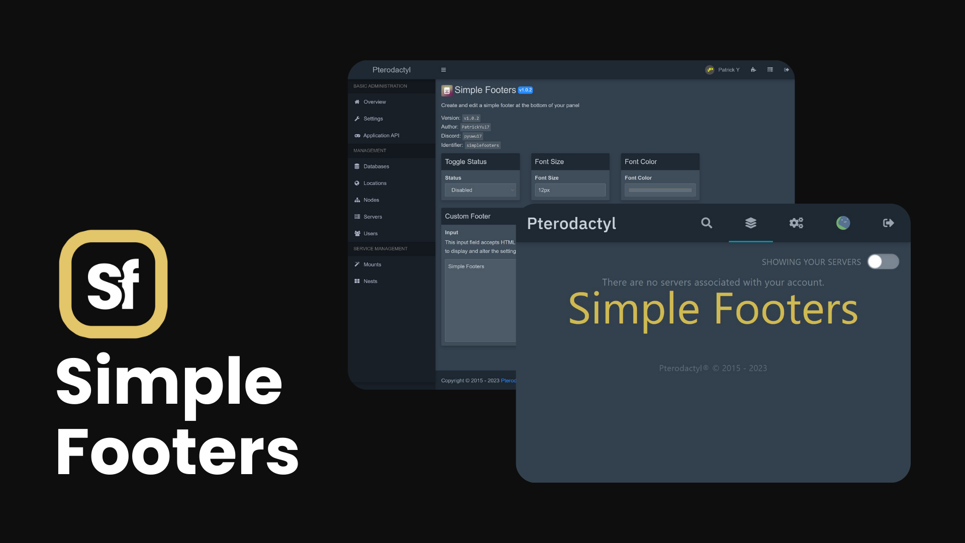 Simple Footers