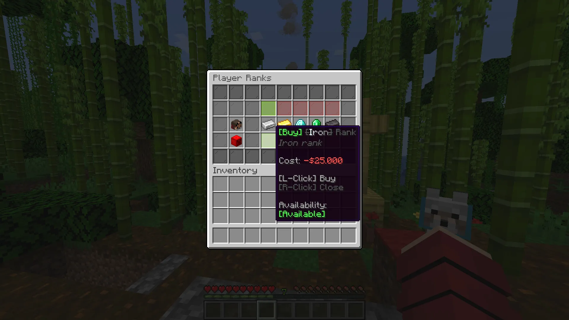 Rank up Deluxe menus configuration