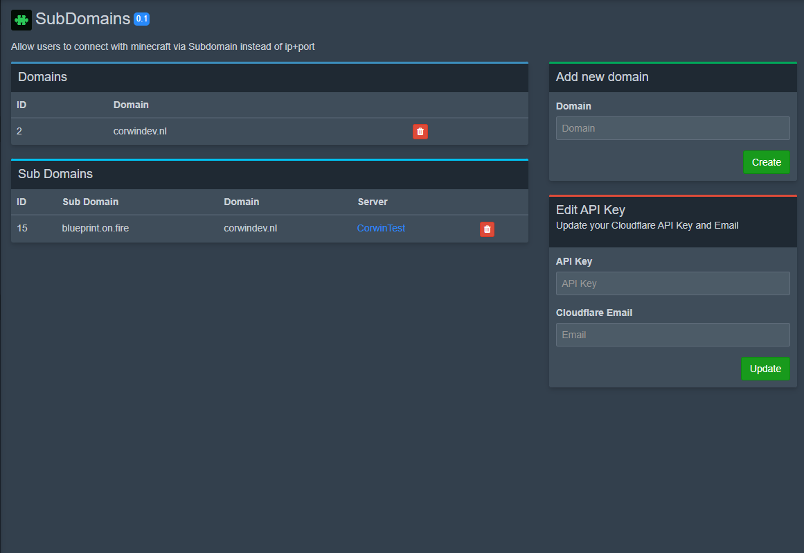 Subdomain Manager for Blueprint | NullForums